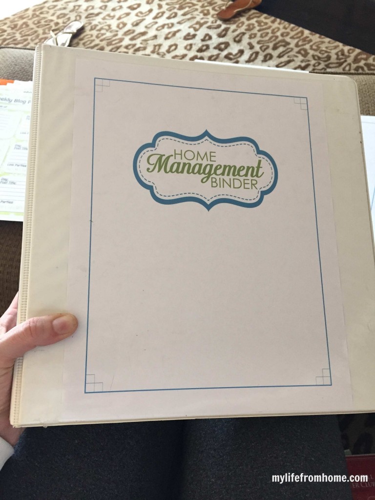 Putting Together a Household Organization Binder