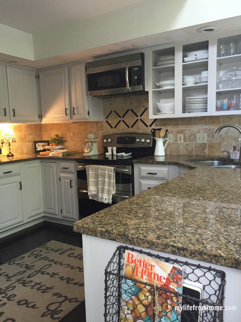 Kitchen Reveal; DIY Painted Cabinets | My Life From Home