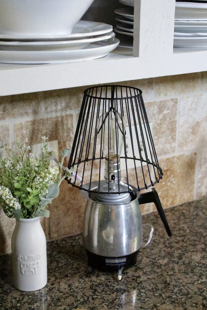 Create and Share Monthly Challenge: DIY Coffee Pot Lamp | My Life From Home