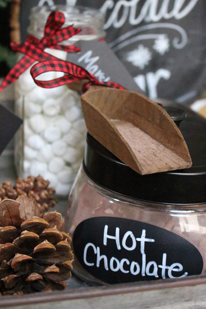 Hot Chocolate Station for a Snow Themed Party | My Life From Home
