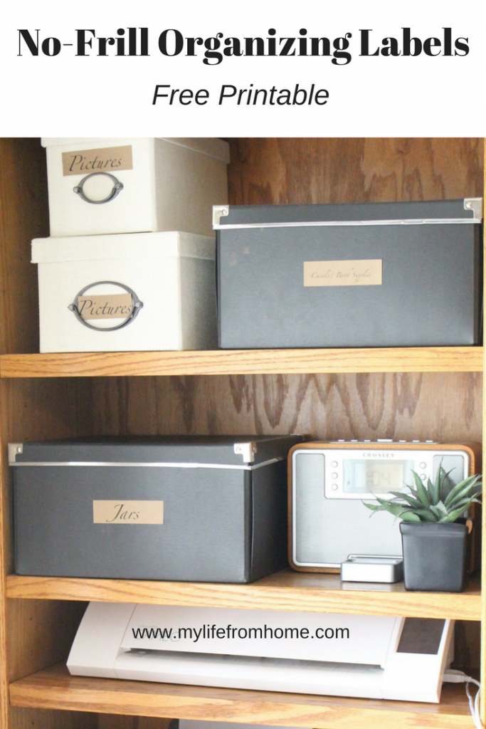 DIY Printable No-Frill Labels | My Life From Home