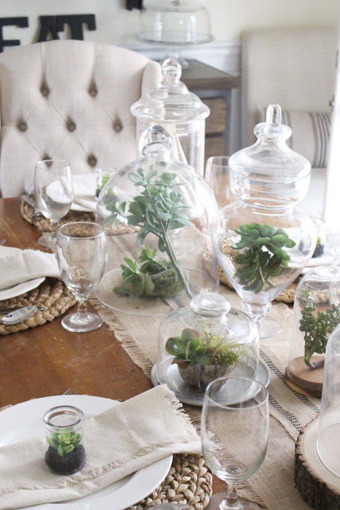 How to Create a Spring Tablescape with Succulents | My Life From Home