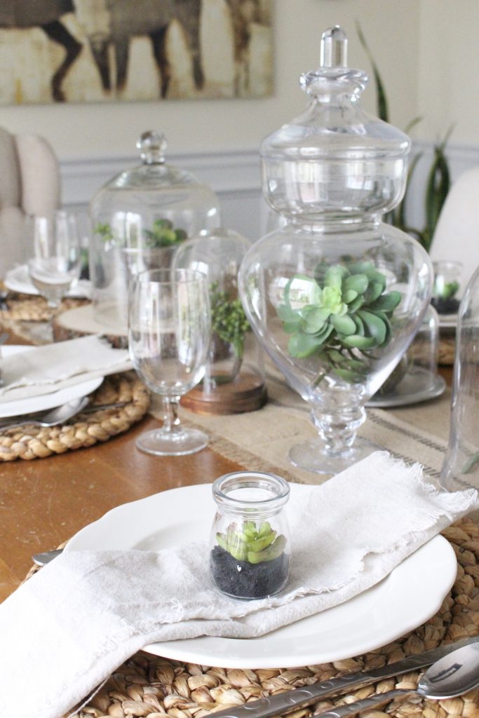 How to Create a Spring Tablescape with Succulents | My Life From Home