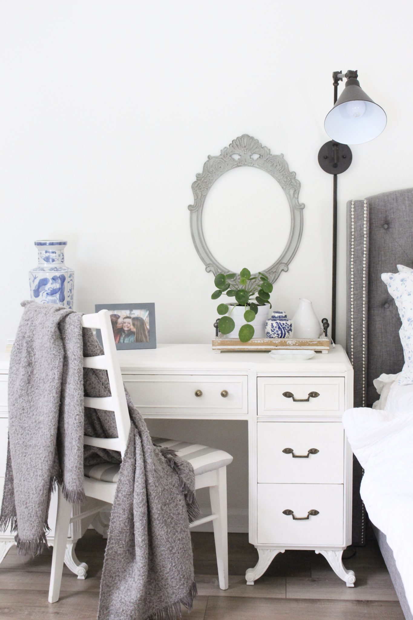 Using a Desk as a Nightstand | My Life From Home