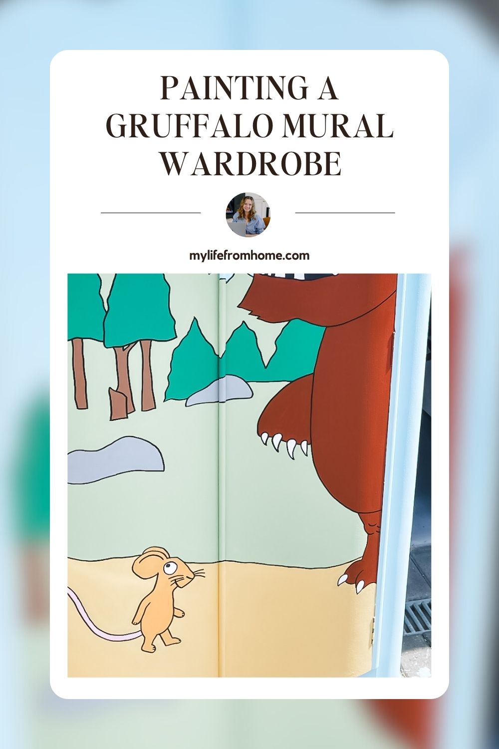 How I Turned a Free Wardrobe Into a Hand-Painted Gruffalo Mural
